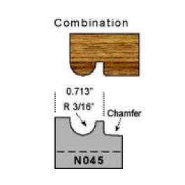 3/8 radius bead flat face profile