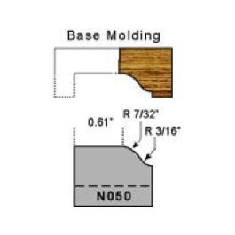 3/8 base molding ogee profile