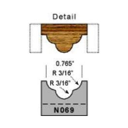 Detail screen molding profile