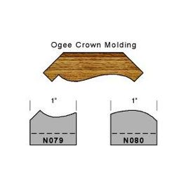 P080s ogee profile crown molding shaper cutter, $340.00